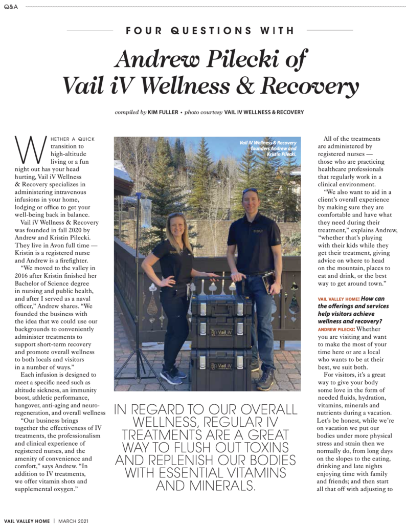 Blogs, News, and Articles | Vail iV Wellness & Recovery